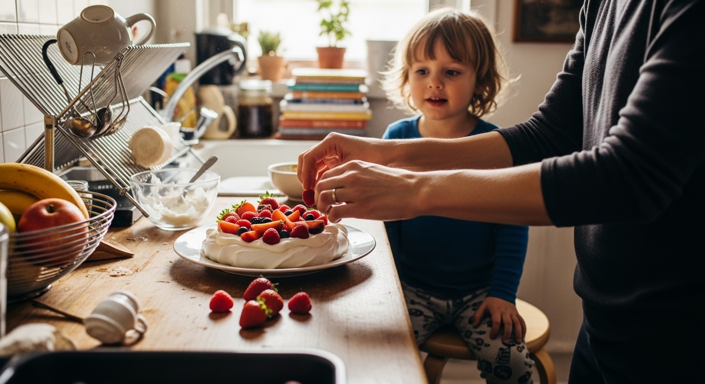 Recette facile de pavlova aux fruits rouges et meringue - Chez Pipio